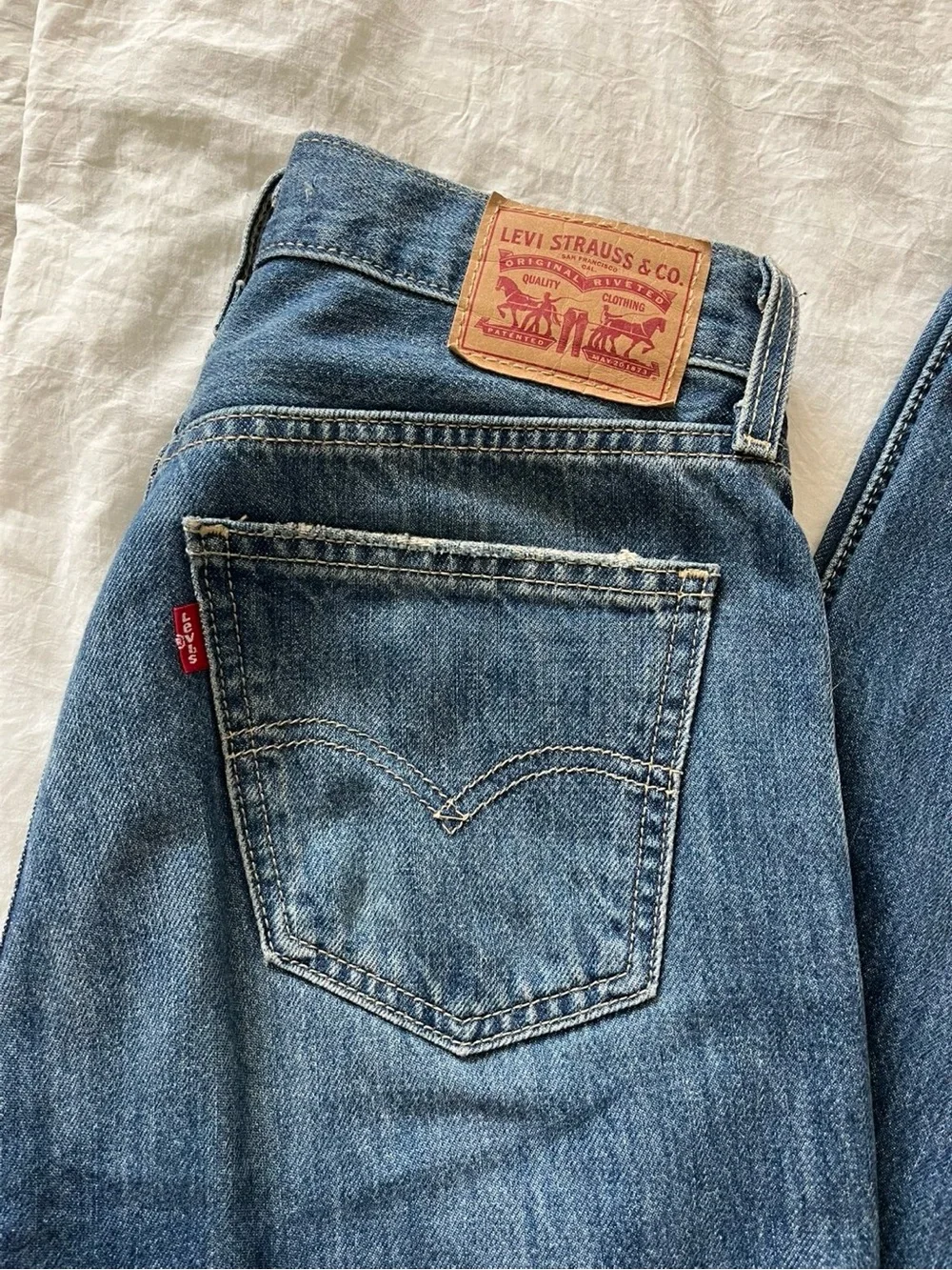 Levi's | Jeans | Blue Levi Straight Jean | Poshmark